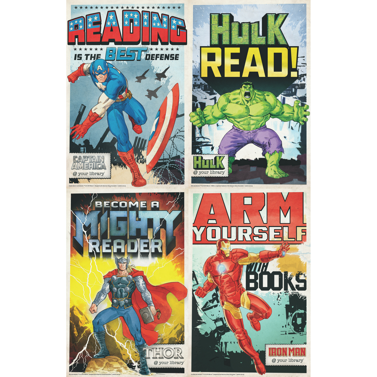 Avengers Mini Poster Set – The Library Marketplace