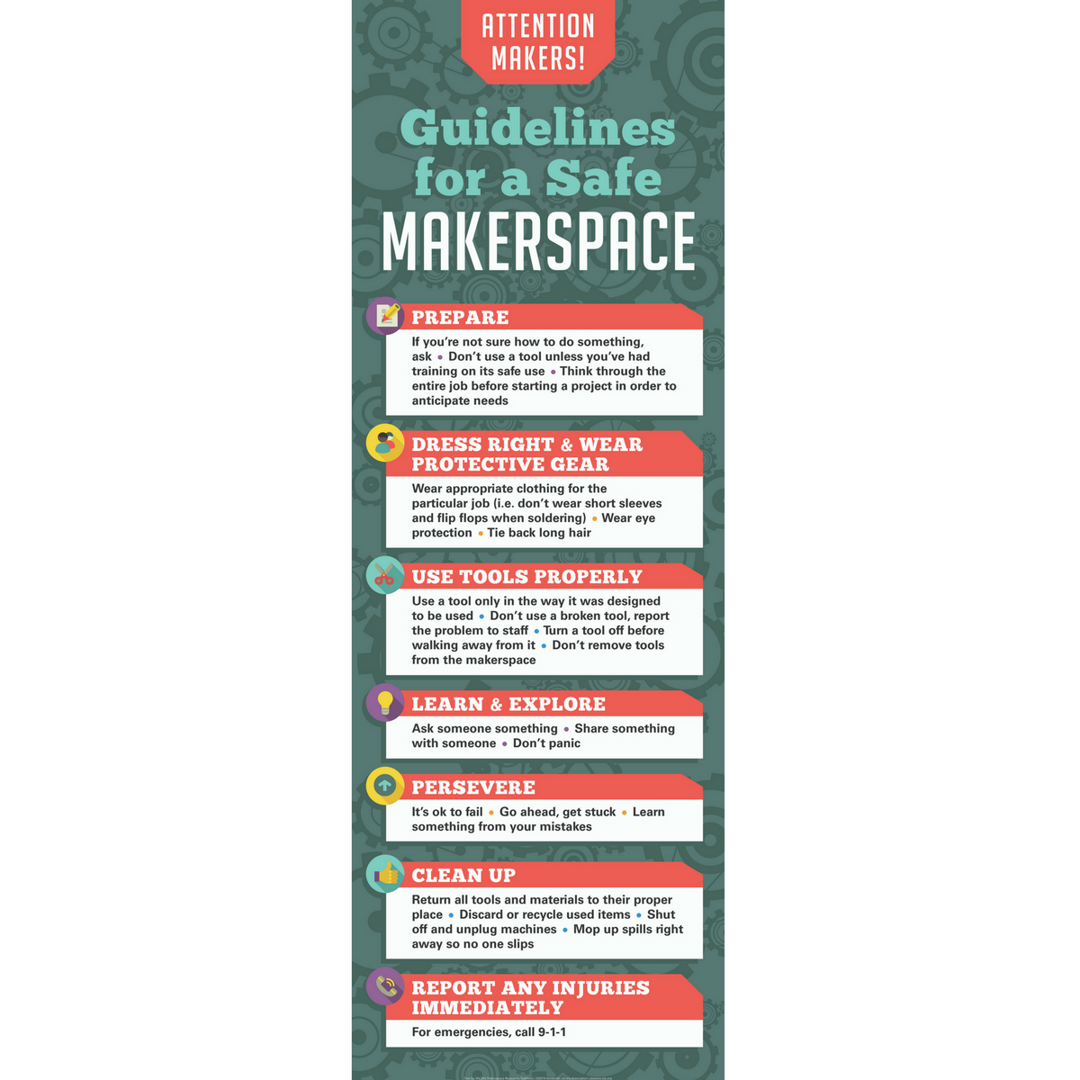 Makerspace Safety Poster – The Library Marketplace