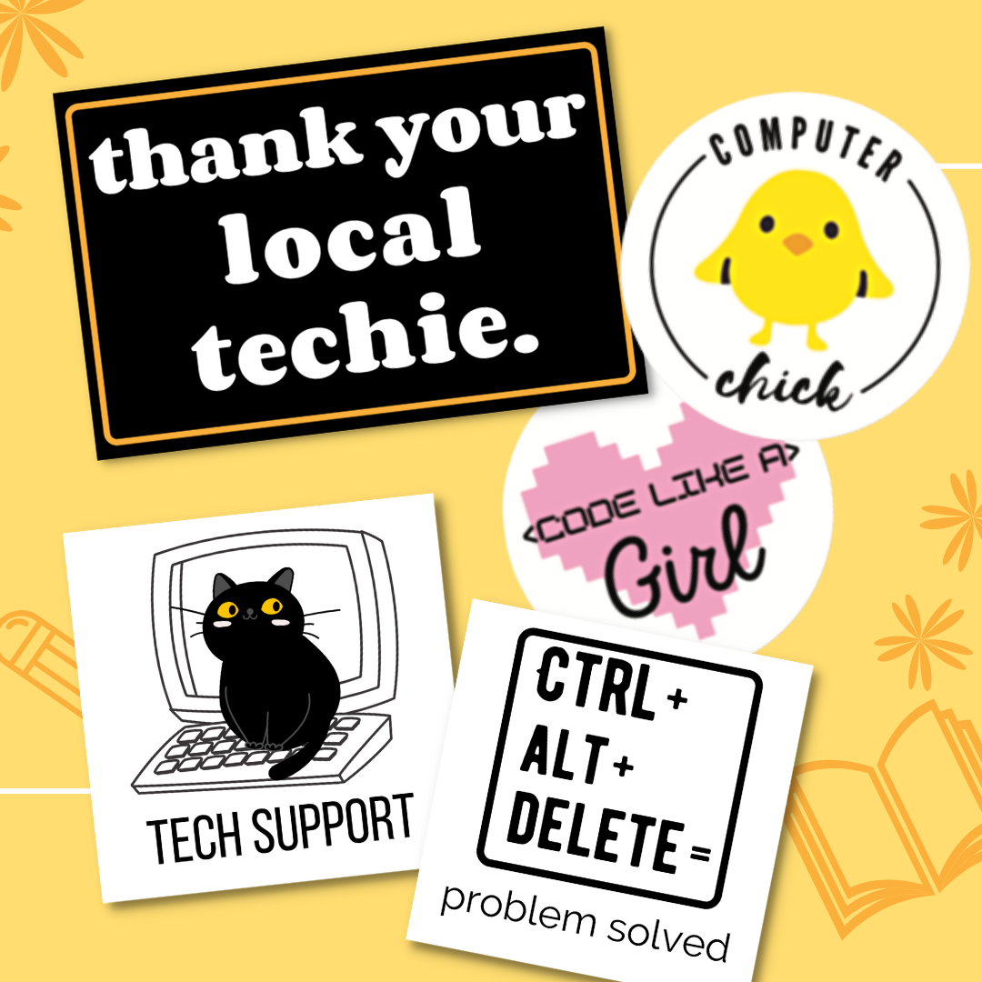 Techie Sticker Pack Special – The Library Marketplace